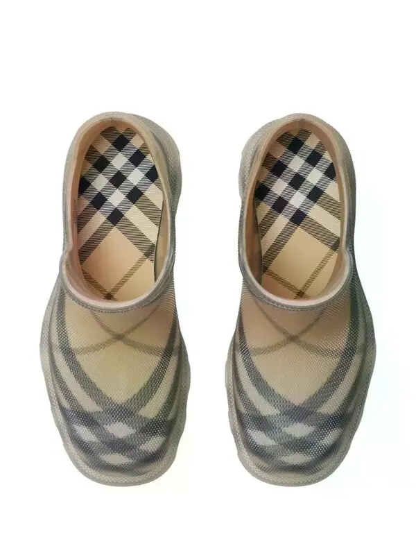 Burberry Checked Ankle Boots