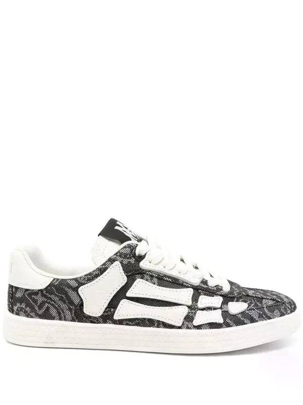 Amiri Skel" Lace-up Sneakers - Black