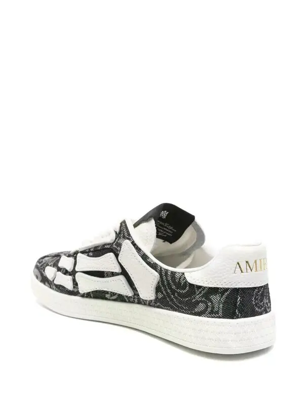Amiri Skel" Lace-up Sneakers - Black