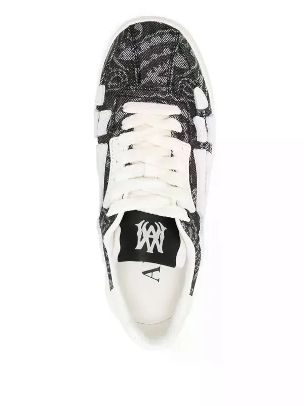 Amiri Skel" Lace-up Sneakers - Black
