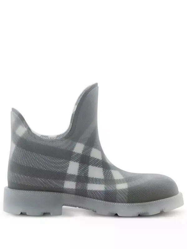 Burberry Vintage Check Mesh Boots - Grey