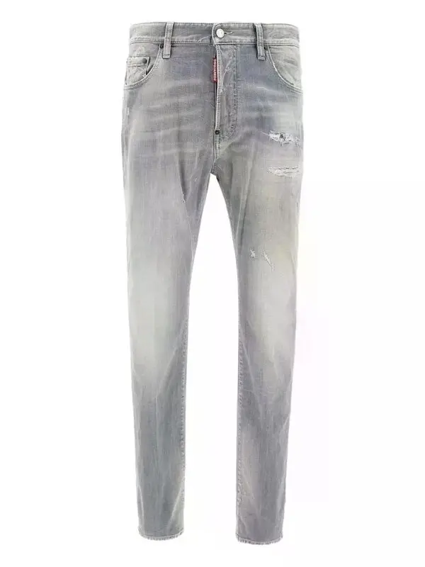 Dsquared2 Distressed Straight Leg Jeans