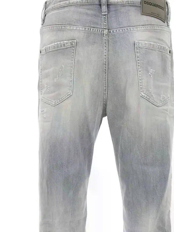 Dsquared2 Distressed Straight Leg Jeans