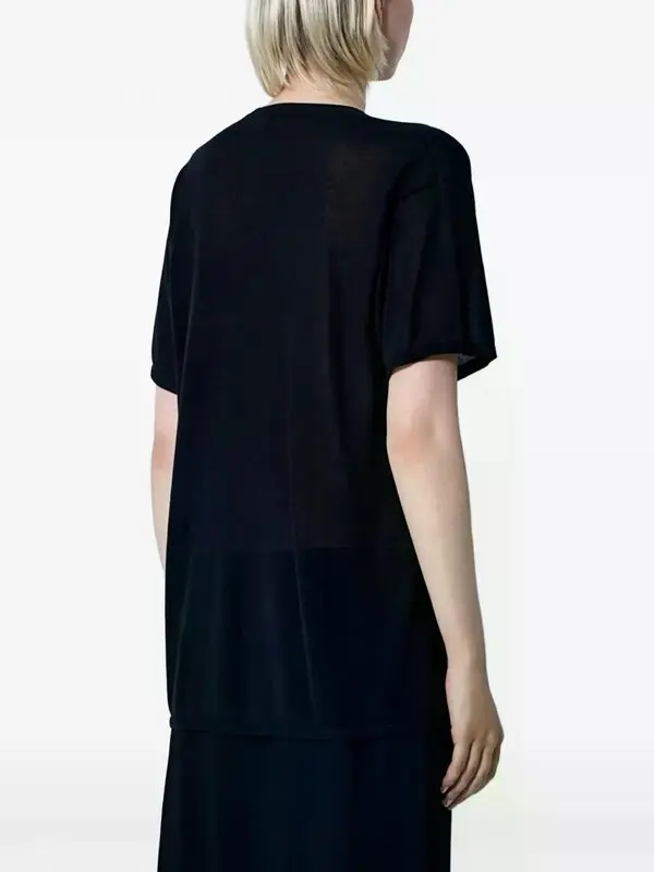 TOTEME Relaxed-fit T-shirt With Sheer Detailing
