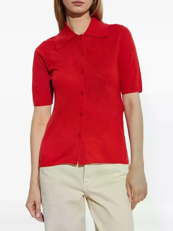 BY MALENE BIRGER Button-up Short-sleeve Cardigan