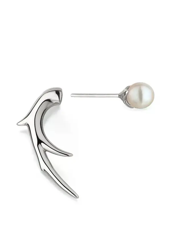 SHAUN LEANE Sterling Cherry Blossom Pearl Talon Earrings