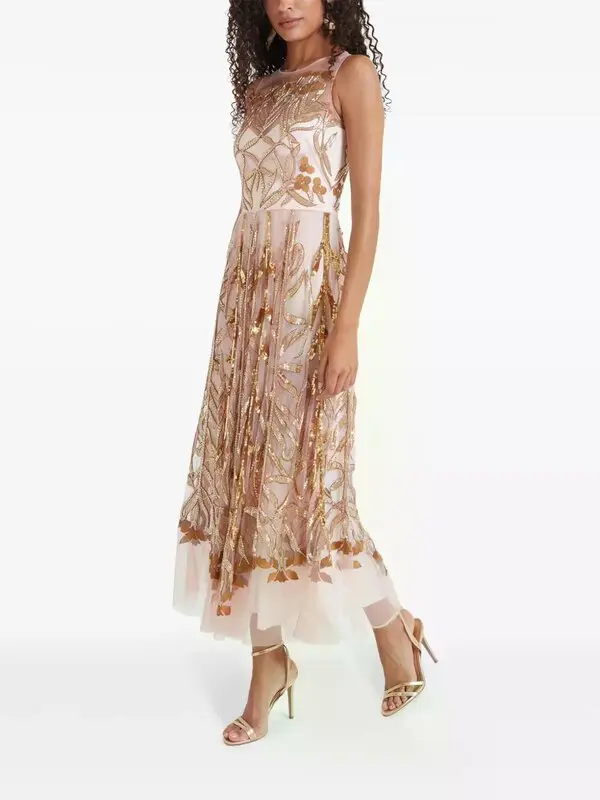 TEMPERLEY LONDON Inez Cocktail Midi Dress