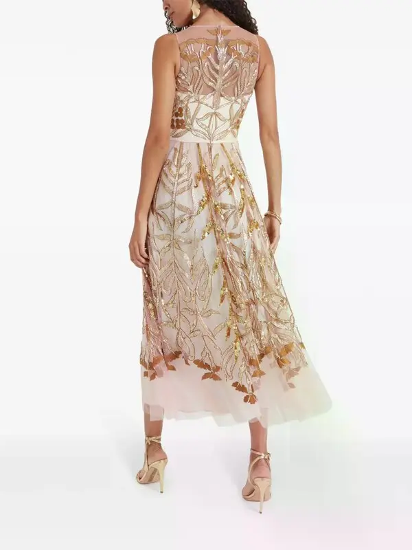 TEMPERLEY LONDON Inez Cocktail Midi Dress