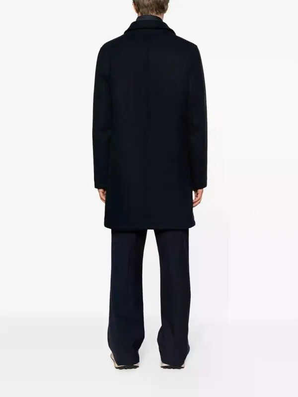 Herno Single-breasted Layered Coat