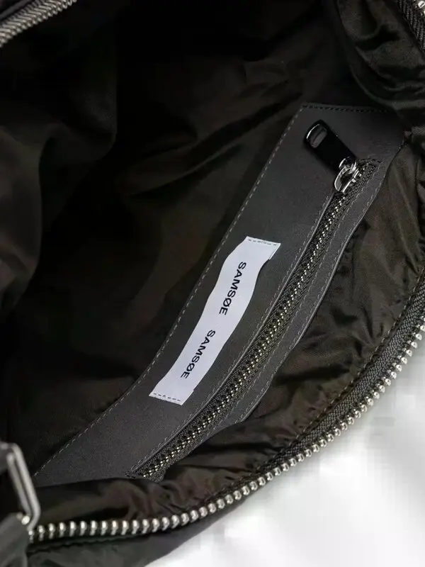 SAMSOE SAMSOE Logo Strap Shoulder Bag - Grey