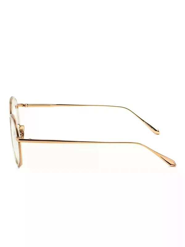 Linda Farrow Round Frame Eyeglasses