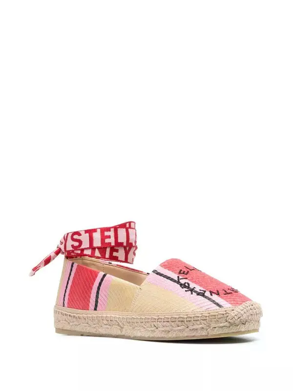 Stella McCartney Embroidered Logo Espadrilles
