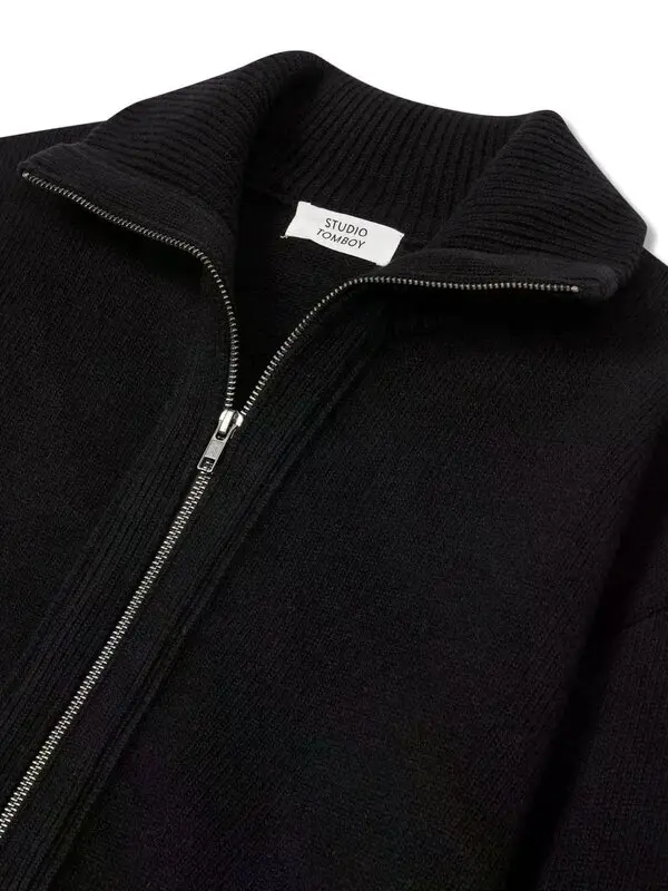 STUDIO TOMBOY High-neck Zip-up Cardigan