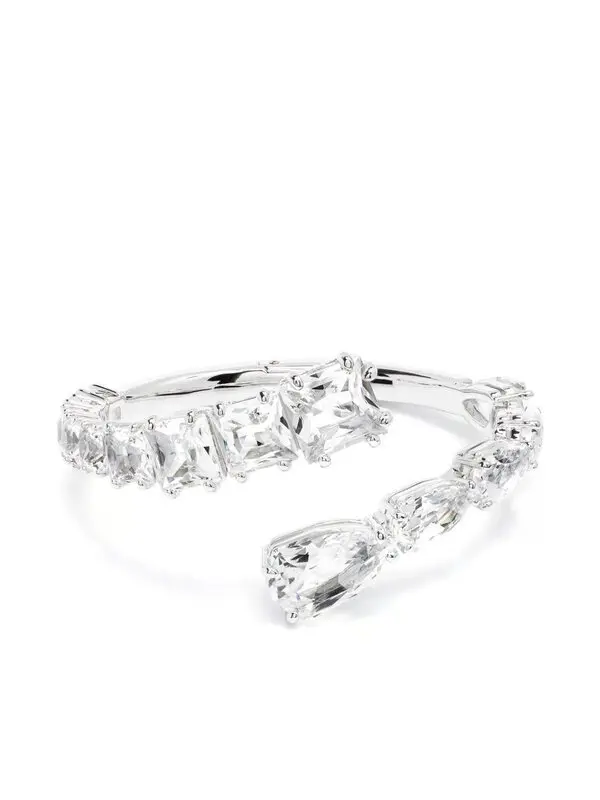 SWAROVSKI Matrix Crystal-embellished Open Cuff Bracelet - Silver