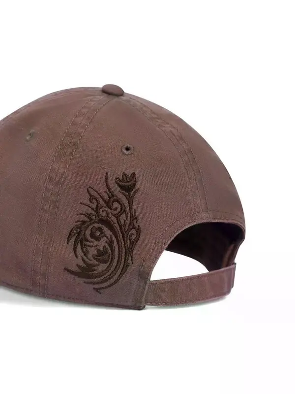 Gcds Cotton Canvas Cap - Brown