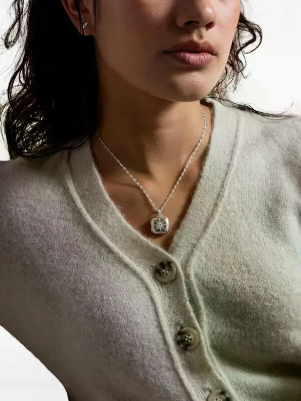 DOWER & HALL Stellar Talisman Necklace - Silver