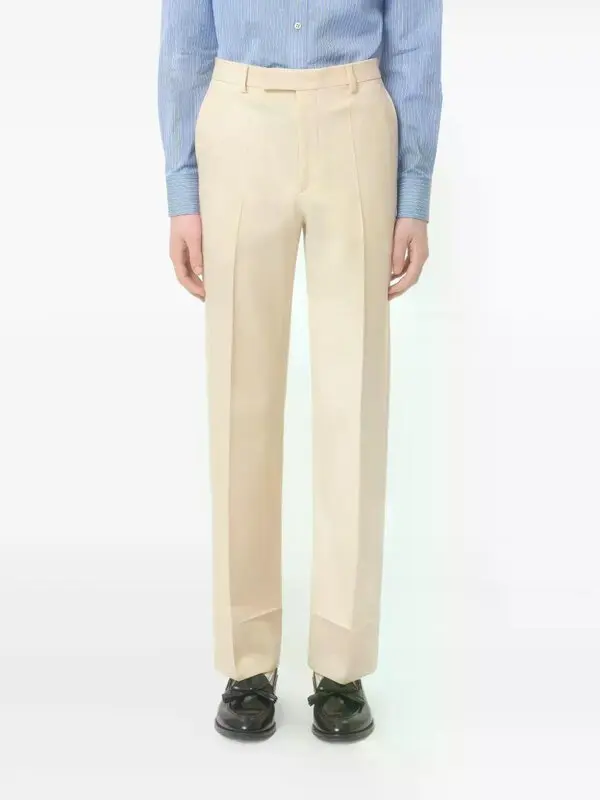 Valentino Garavani Wool Gabardine Trousers