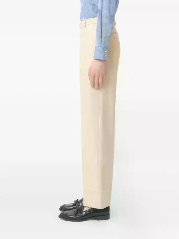 Valentino Garavani Wool Gabardine Trousers