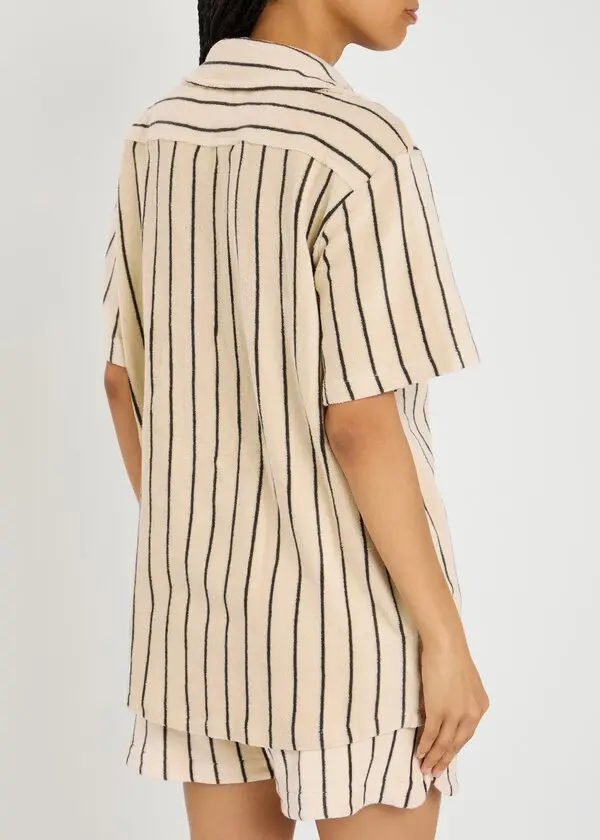BONGUSTA Striped Terry Shirt