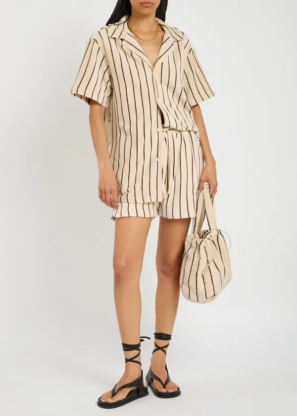 BONGUSTA Striped Terry Shirt