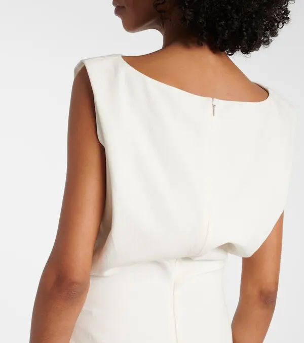 Khaite Toma Cotton Canvas Mini Dress