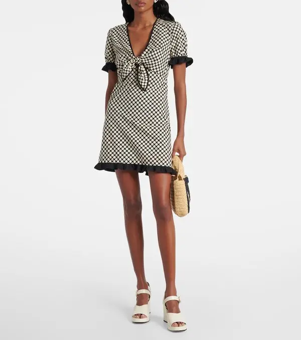 Valentino Garavani Polka Dot Mini Dress