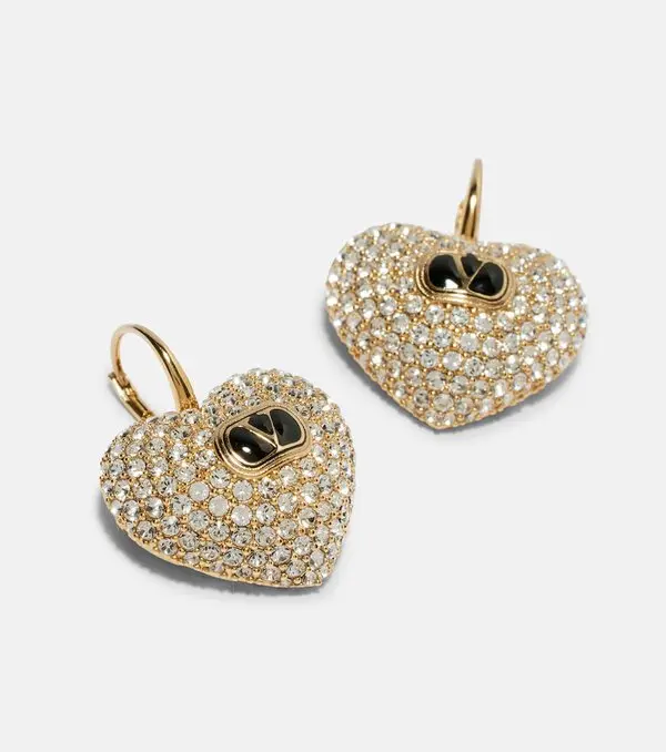 Valentino Garavani Cour Royale Crystal-embellished Earrings