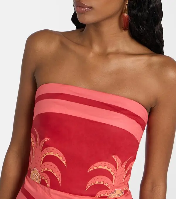 Johanna Ortiz Printed Cotton Mini Dress