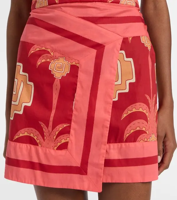 Johanna Ortiz Printed Cotton Mini Dress