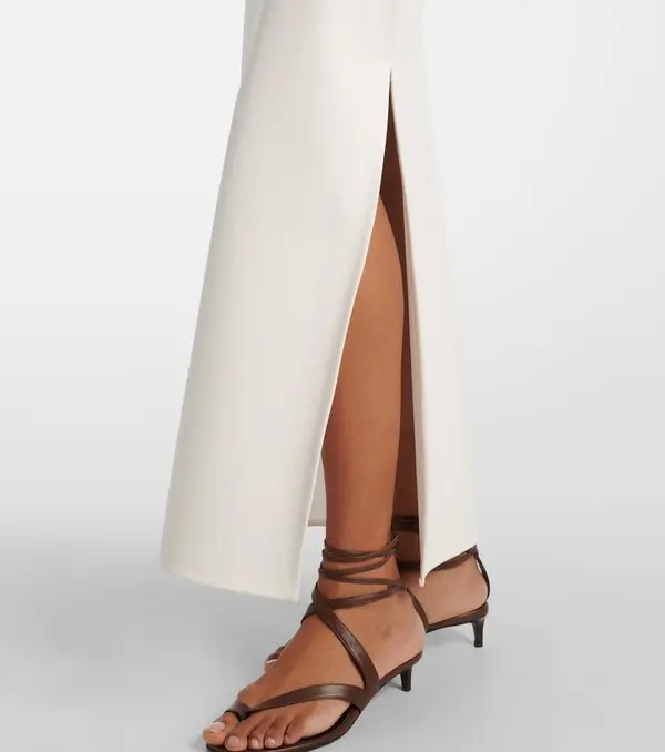 Khaite Lilth Crepe Jersey Pencil Skirt