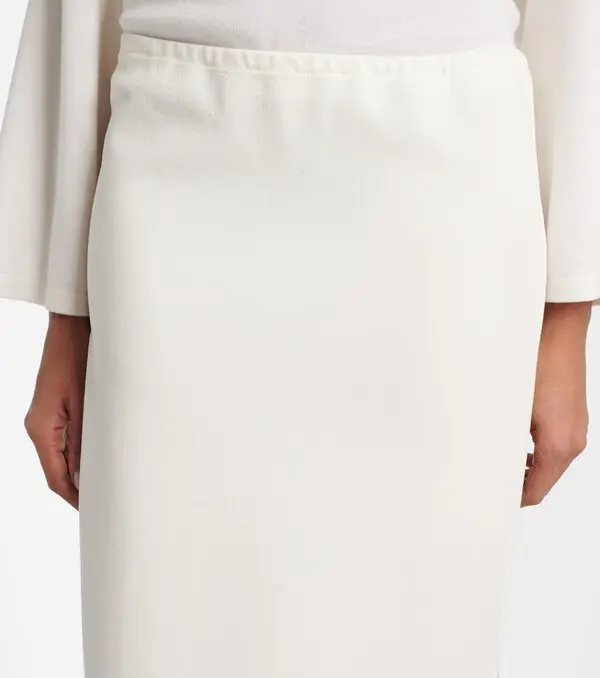 Khaite Lilth Crepe Jersey Pencil Skirt