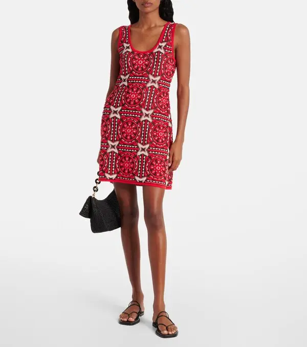 La DoubleJ Sole Star Jacquard Mini Dress