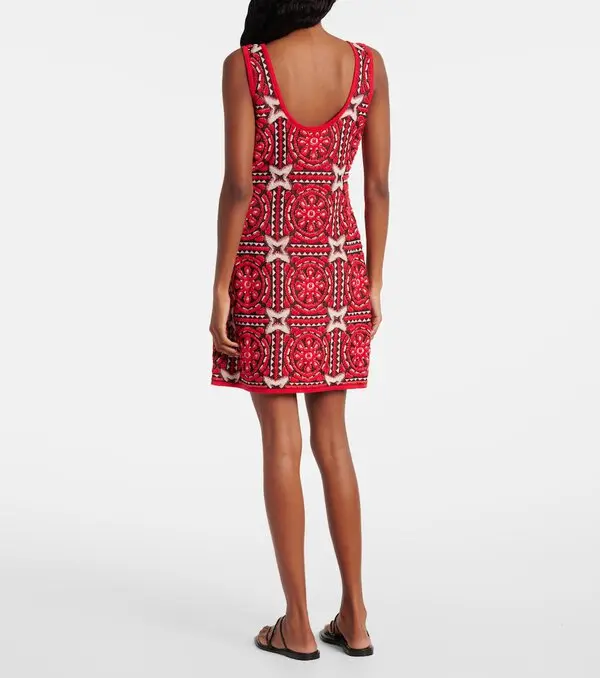 La DoubleJ Sole Star Jacquard Mini Dress
