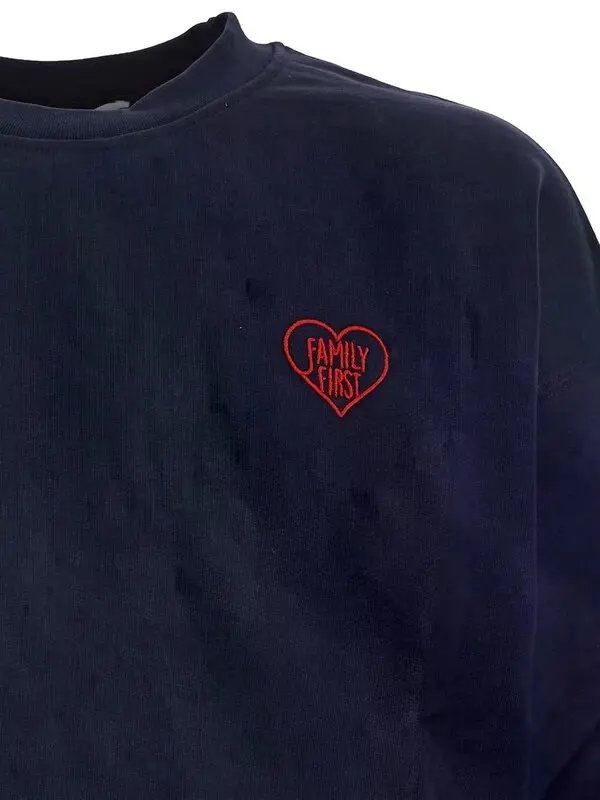 FAMILY FIRST Embroidered Cotton Sweatshirt