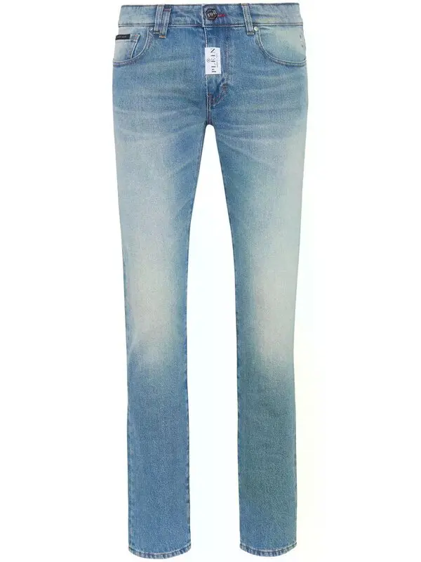 Philipp Plein Low-rise Skinny Jeans With Appliqué Logo