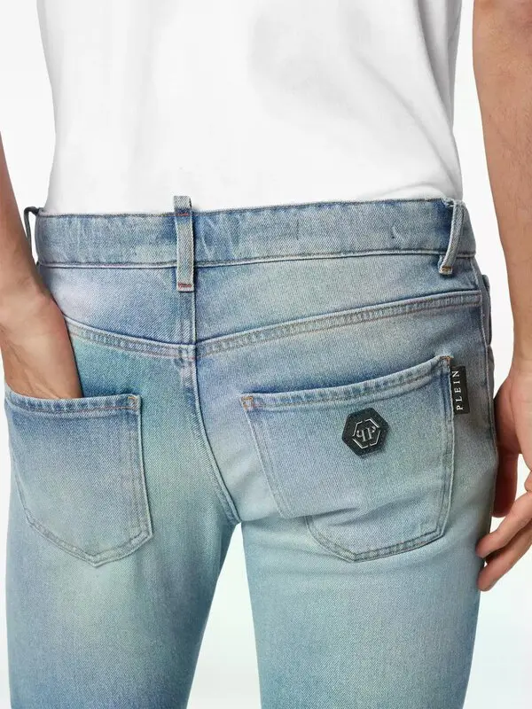 Philipp Plein Low-rise Skinny Jeans With Appliqué Logo