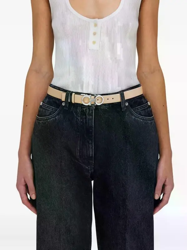 FERRAGAMO Gancini Belt - Pink