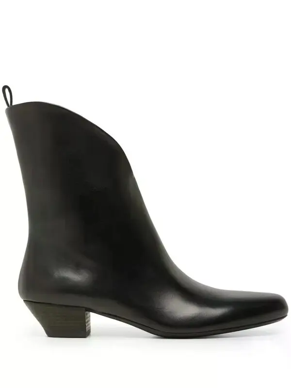 Marsèll Goccio Leather Ankle Boots - Black