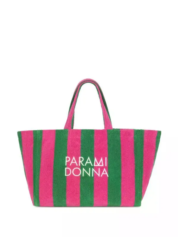 PARAMIDONNA Striped Tote Bag