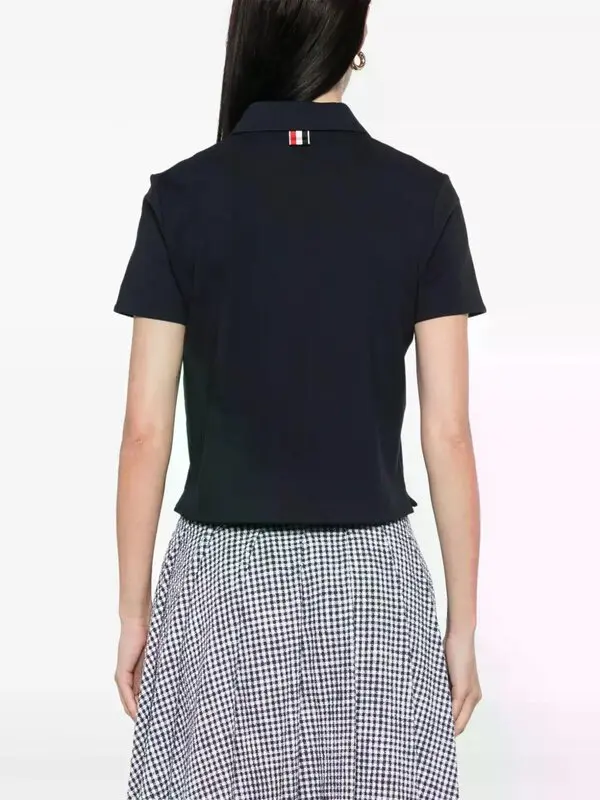 Thom Browne Cotton Short-sleeve Polo Top