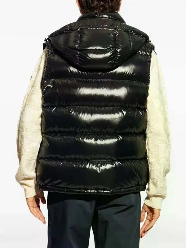 Moncler Bormes High-shine Padded Gilet - Black