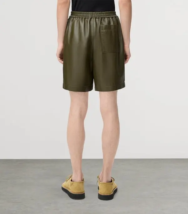 Loewe Nappa Leather Elasticated Waist Shorts