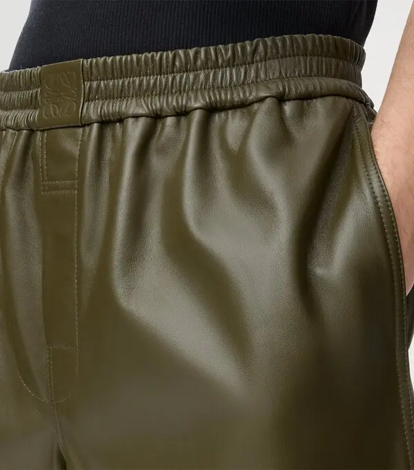Loewe Nappa Leather Elasticated Waist Shorts