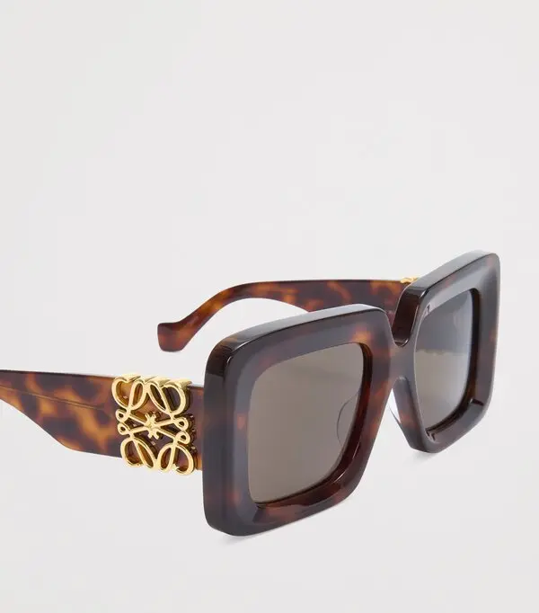 Loewe Bevelled Square Sunglasses - Brown