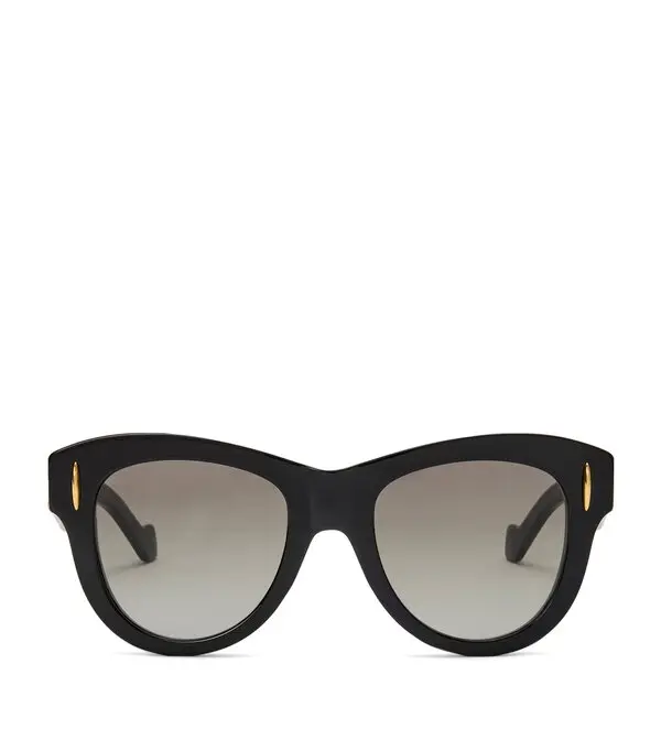 Loewe Vintage Screen Round Frame Sunglasses - Black