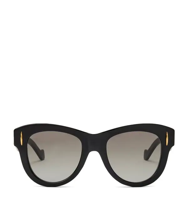 Loewe Vintage Screen Round Frame Sunglasses - Black