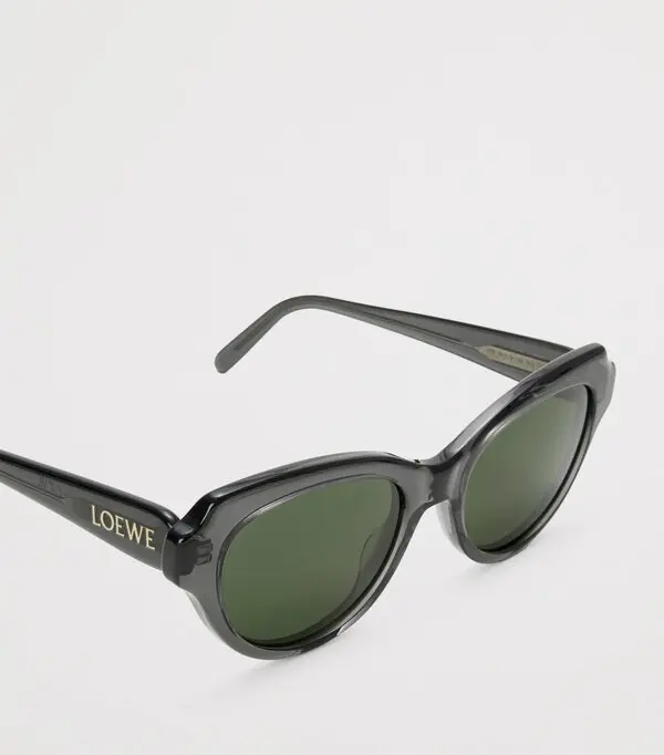 Loewe Acetate Swan Slim Sunglasses - Grey