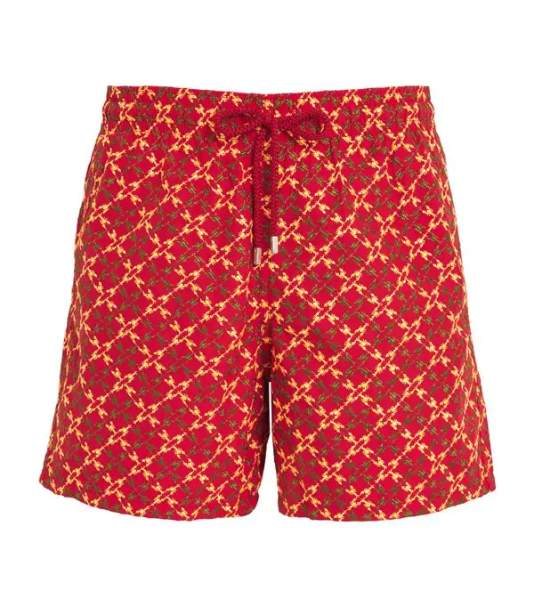 Vilebrequin Mistral Pixel Swim Shorts - Red