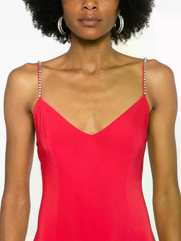 NISSA Chiffon Maxi Dress With Ruffled Detailing