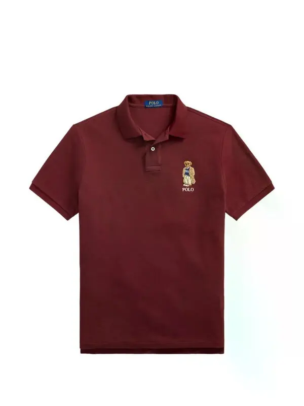 Polo Ralph Lauren Embroidered Polo Bear Polo Shirt - Red